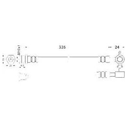 ATE Bremsschlauch 24.5265-0335.3 vorne rechts f&uuml;r MAZDA NA75-43-810A