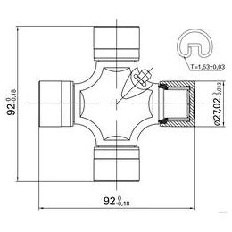 Herth+Buss JAKOPARTS Gelenk, L&auml;ngswelle J2922013 f&uuml;r TOYOTA NISSAN 37125-EB51A 04371-04030 04371-0K080
