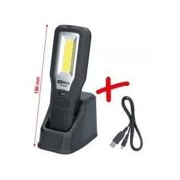 KS Tools Mobile Werkstatt-Handlampe, knickbar, 550 Lumen 150.4490 Handleuchte mit Trockenmittelbeh&auml;lter