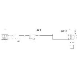 ATE Bremsschlauch 24.5231-0391.3 vorne rechts links f&uuml;r VAUXHALL OPEL 562364 90539252 90495787