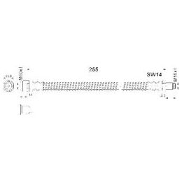 ATE Bremsschlauch 24.5238-0255.3 hinten rechts links f&uuml;r MERCEDES-BENZ A2114200648 2114200548 2114200648