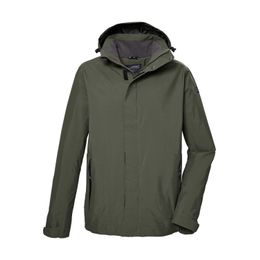 Funktionsjacke Killtec "KOS 87 MN JCKT", Herren, Gr. XXL, gr&uuml;n (olivgr&uuml;n), Obermaterial: 100% Polyester;Futter: 100% Polyester, Jacken Funktionsjacke, Wasser- und winddicht, atmungsaktiv, abnehmbare Kapuze