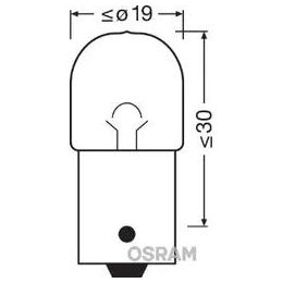 Osram Gl&uuml;hlampe, Positions-/Begrenzungsleuchte Schlussleuchte Kennzeichenleuchte Innenraumleuchte Park-/Positionsleuchte Umriss-/Begrenzungsleuchte 56