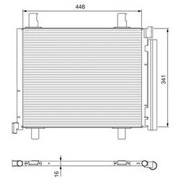 Valeo Kondensator, Klimaanlage 814168 f&uuml;r SKODA VW SEAT 1S0816411 1S0820411B 1S0820411G