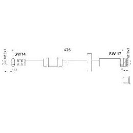 ATE Bremsschlauch 24.5112-0436.3 vorne rechts links f&uuml;r PEUGEOT FIAT CITRO&Euml;N 480636 ZF07567861 7567861