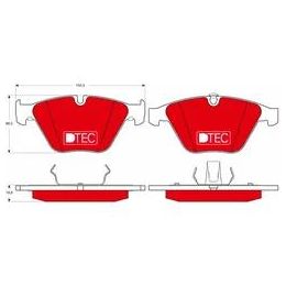 TRW Bremsbelagsatz, Scheibenbremse GDB1498DTE vorne rechts links f&uuml;r BMW 6764540 6794920 34112339271
