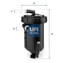 UFI Kraftstofffilter 55.147.00 114mm f&uuml;r PEUGEOT FIAT CITRO&Euml;N 1901-96 1362977080 1352491080