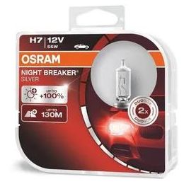 Osram NIGHT BREAKER&reg; SILVER H7 Duobox 64210NBS-2HB Gl&uuml;hlampe, Fernscheinwerfer,Gl&uuml;hlampe, Hauptscheinwerfer,Gl&uuml;hlampe, Fern-/Tagfahrleuchte,Gl&uuml;hlampe,