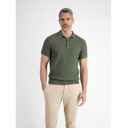 Poloshirt Lerros, Herren, Gr. XL, gr&uuml;n (nordic olive), Strick, Obermaterial: 100% Baumwolle, normal normal, ohne Ausschnitt, B&uuml;ndchen, Shirts, in Feinstrickqualit&auml;t