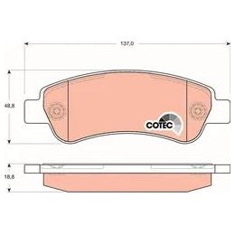 TRW Bremsbelagsatz, Scheibenbremse GDB1682 hinten rechts links mit Zubeh&ouml;r f&uuml;r PEUGEOT FIAT CITRO&Euml;N 1611140880 0000071772817 425359
