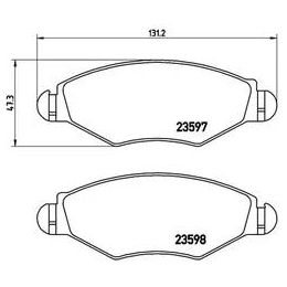 Brembo Bremsensatz-Vorderachse COATED DISC LINE / STANDARD IJZJSG5Y50 Bremsensatz, Scheibenbremse vorne rechts links innenbel&uuml;ftet 247mm f&uuml;r PEUGEOT C
