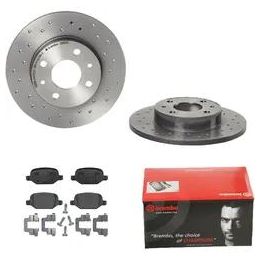 Brembo Bremsensatz, Scheibenbremse 1420-55058 hinten rechts links Gelocht 240mm f&uuml;r LADA FIAT CITRO&Euml;N LANCIA ABARTH 5741447 8450102888 9948417