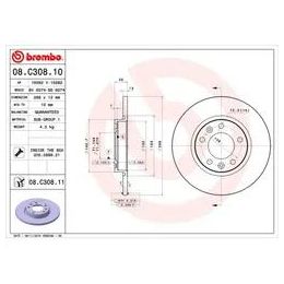 Brembo Bremsensatz, Scheibenbremse sg00000eiw Hinterachse Innenbel&uuml;ftet 283mm 12mm f&uuml;r OPEL VAUXHALL GEELY BYD CITRO&Euml;N PEUGEOT PEUGEOT (DF-PSA) DS (CA