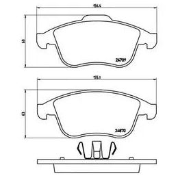 Brembo Bremsensatz-Vorderachse COATED DISC LINE / STANDARD SG00000CJQ Bremsensatz, Scheibenbremse vorne rechts links innenbel&uuml;ftet 296mm f&uuml;r RENAULT 4