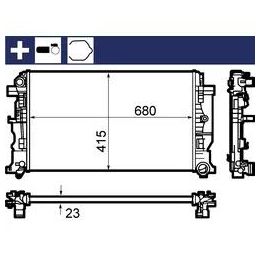 Mahle K&uuml;hler, Motork&uuml;hlung CR 1710 000S f&uuml;r VW CUPRA AUDI MERCEDES-BENZ 2E0121253 9065000002 2E0121253B