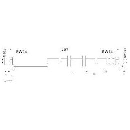 ATE Bremsschlauch 24.5170-0361.3 vorne rechts links f&uuml;r VOLVO 9191400
