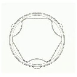 SPIDAN Faltenbalgsatz, Antriebswelle 36667 vorne rechts mit Fett f&uuml;r VW 2Q0498201B