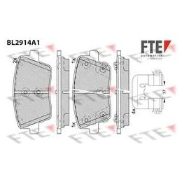 FTE Bremsbelagsatz, Scheibenbremse 9011156 hinten rechts links f&uuml;r HYUNDAI 58302S0A51 58302S0A30 58302-K9A50