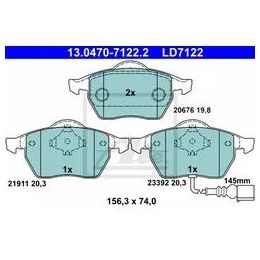 ATE Bremsensatz-Vorn und hinten SG00000D91 Bremsensatz, Scheibenbremse vorne rechts links bel&uuml;ftet 256mm f&uuml;r SKODA PEUGEOT SEAT CITRO&Euml;N VAG E172197 2Q