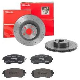 Brembo Bremsensatz-Vorderachse XTRA LINE SK8K0F33Y5 Bremsensatz, Scheibenbremse vorne rechts links Gelocht/innenbel. 293mm f&uuml;r TOYOTA SAAB SUBARU 2630
