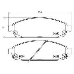 Brembo Bremsensatz-Vorderachse COATED DISC LINE / STANDARD SG00000CJL Bremsensatz, Scheibenbremse vorne rechts links innenbel&uuml;ftet 328mm f&uuml;r JEEP 5080