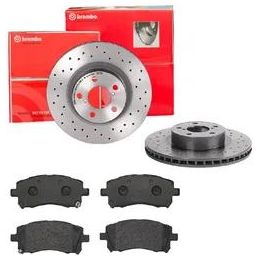 Brembo Bremsensatz-Vorderachse XTRA LINE / STANDARD SK8K0F6DZ2 Bremsensatz, Scheibenbremse vorne rechts links Gelocht/innenbel. 276mm f&uuml;r MITSUBISHI T