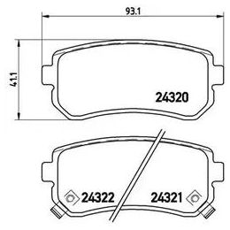 Brembo Bremsensatz-Vorn und hinten SG00000EF9 Bremsensatz, Scheibenbremse vorne rechts links innenbel&uuml;ftet 256mm f&uuml;r HYUNDAI KIA (DYK) JAC (BEIJING) 5