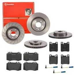 Brembo Bremsensatz-Vorn und hinten SG00000EAY Bremsensatz, Scheibenbremse vorne rechts links innenbel&uuml;ftet 345mm f&uuml;r MERCEDES-BENZ CHRYSLER 44209320 5