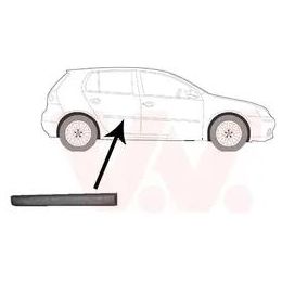 Van Wezel Zier-/Schutzleiste, T&uuml;r 5894406 hinten rechts schwarz f&uuml;r VW 1K48537549B9 1K4853754