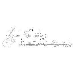 ATE Bremsschlauch 24.5161-0775.3 vorne links f&uuml;r PEUGEOT CITRO&Euml;N 4806K4