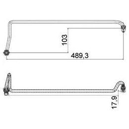 Mahle &Ouml;lschlauch BEHR HELLA SERVICE *** PREMIUM LINE AHX 5 000P 18mm f&uuml;r VW CUPRA AUDI PORSCHE 7L0317019 7L0317822D 95530717208