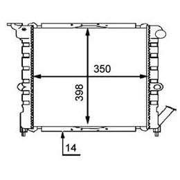 Mahle K&uuml;hler, Motork&uuml;hlung BEHR HELLA SERVICE *** PREMIUM LINE CR 445 000P f&uuml;r RENAULT 7700595195 7701407680 7700773968