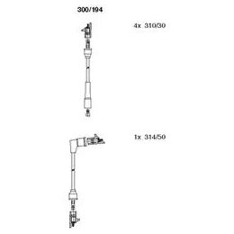 Bremi Z&uuml;ndleitungssatz 300/194 f&uuml;r RENAULT TOYOTA DAIHATSU ISUZU