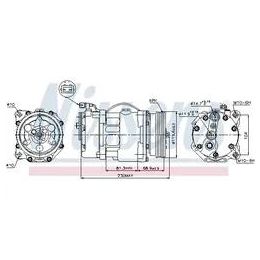 NISSENS Kompressor, Klimaanlage 89040 12V f&uuml;r VW SEAT FORD 1H0820803DX 7M0820803D 95NW16D629BC