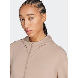 adidas Performance Sportsweatjacke 'Designed 4 Training' Damen Gr&ouml;&szlig;e 4XS dunkelbeige