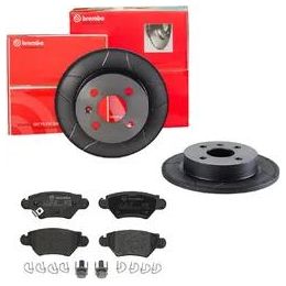 Brembo Bremsensatz-Hinterachse MAX LINE / STANDARD SK8K0F8TT7 Bremsensatz, Scheibenbremse hinten rechts links Geschlitzt 240mm f&uuml;r GENERAL MOTORS VAUX