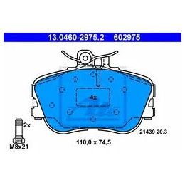 ATE Bremsensatz-Vorn und hinten SG00000DZU Bremsensatz, Scheibenbremse vorne rechts links bel&uuml;ftet 284mm f&uuml;r MERCEDES-BENZ A0004209820 A2014230912 A00