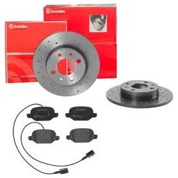 Brembo Bremsensatz, Scheibenbremse sk8k0f9vh9 Hinterachse Gelocht 240mm 11mm f&uuml;r FORD FIAT ABARTH ALFA ROMEO KIA