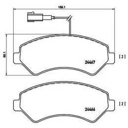 Brembo Bremsensatz-Vorderachse IJF141I4M4 Bremsensatz, Scheibenbremse vorne rechts links innenbel&uuml;ftet 300mm f&uuml;r PEUGEOT FIAT CITRO&Euml;N 77367090 1617284