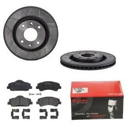 Brembo Bremsensatz, Scheibenbremse 1420-57500 vorne rechts links innenbel&uuml;ftet 266mm f&uuml;r CITRO&Euml;N (DF-PSA) PEUGEOT VAUXHALL OPEL DS FENGSHEN E169141 35