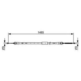 Bosch Seilzug, Feststellbremse 1 987 482 637 f&uuml;r RENAULT 365311282R