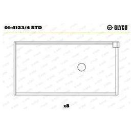 GLYCO Pleuellager 01-4123/4 STD f&uuml;r CITRO&Euml;N 9607980480 0356.21