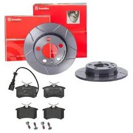 Brembo Bremsensatz-Hinterachse MAX LINE / STANDARD SK8K0F8V35 Bremsensatz, Scheibenbremse hinten rechts links Geschlitzt 230mm f&uuml;r SKODA VW (SVW) SEAT
