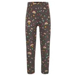 Sommerkleid happy girls "leggings", M&auml;dchen, Gr. 128, EURO-Gr&ouml;&szlig;en, anthrazit, Stoff, 100% Polyester, normal, Kleider Sommerkleid