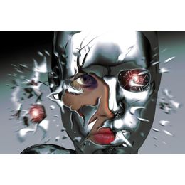 Fototapete papermoon "Roboter Frau", bunt, B:4m L:2,6m, Vlies, Tapeten