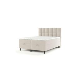 maison de r&ecirc;ve Boxspringbett mit Stauraum &brvbar; creme &brvbar; Ma&szlig;e (cm): B: 142 H: 125 &raquo; H&ouml;ffner