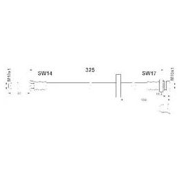 ATE Bremsschlauch 24.5166-0325.3 vorne rechts links f&uuml;r SKODA VAG 6U0611701B 6U0611701A 6U0611701