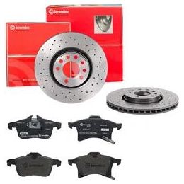 Brembo Bremsensatz-Vorderachse XTRA LINE SK8K0F28D3 Bremsensatz, Scheibenbremse vorne rechts links Gelocht/innenbel. 308mm f&uuml;r AC GENERAL MOTORS SATUR