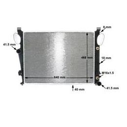 Mahle K&uuml;hler, Motork&uuml;hlung CR 302 000S f&uuml;r MERCEDES-BENZ A2205000903 A2205002003 2205002003