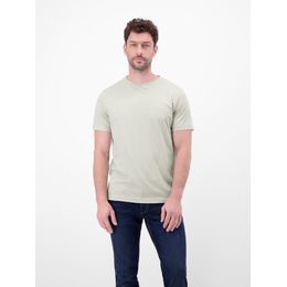Lerros Damen T-Shirt "T-Shirt mit Rundhalsausschnitt"pearl grau, Gr. XL, 100% Baumwolle, Shirts, Herren Shirt aus 100% Baumwolle, einfarbig,
